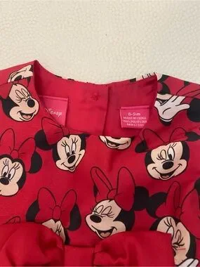 Disney | Dresses | Baby 69 Months Minnie Mouse Red Bow Party Dress ...